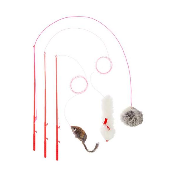 ・無し 3本 4976555842616・釣竿タイプノ猫用おもちゃ・原産国:中国・内容量 :1個入・生きているように動かして、猫の興味を引き寄せます・猫の狩猟精神をかきたてる、楽しさのかたちが大集合