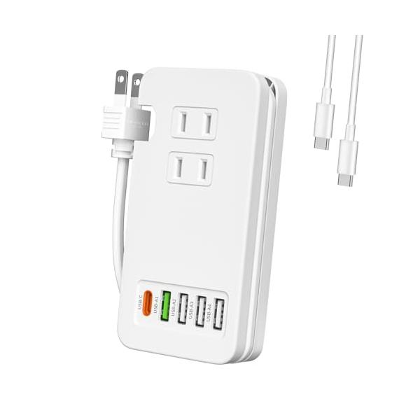 USB-C＋QC急速ポート＋３USB-A・ホワイト-/-/TC212-UUJ・Style:USB-C＋QC急速ポート＋３USB-A・ホワイト・業界革新!１台多役な電源タップ・単USB-CポートでPD20W急速充電を実現今回の type-c電...