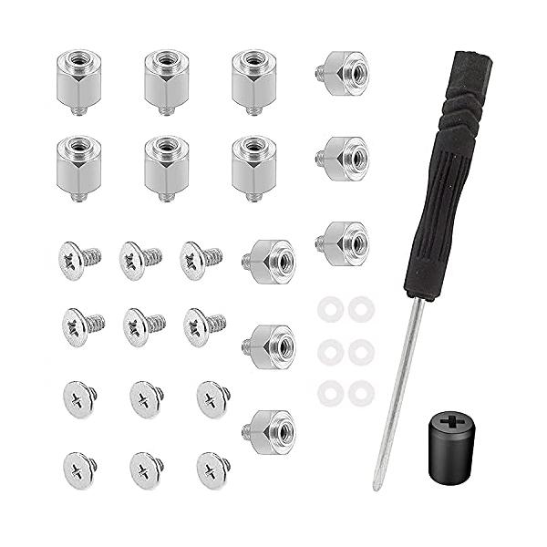 AsusマザーボードNGFF / NVMeキット用のM.2スタンドオフとネジ・Asus、Gigabyte、ASRock、NGFF用のM. 2 SSDネジ用（m.2ネジフィットラップトップ）・材質：スチールを採用して、鋼製品で強いから安心感が...