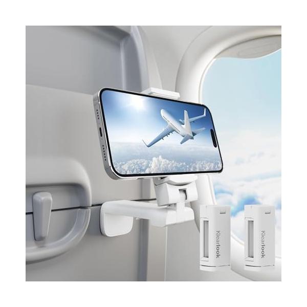 2個入り ホワイト/-/KLTDST・Color:2個入り ホワイト・?角度自由自在上部のスマホ固定用のクリップは360°回転で、後ろへ折れば290°まで開けます。場所によって好きな角度に変更し、スマホの縦置きも横置きも設置です。・?安定性...