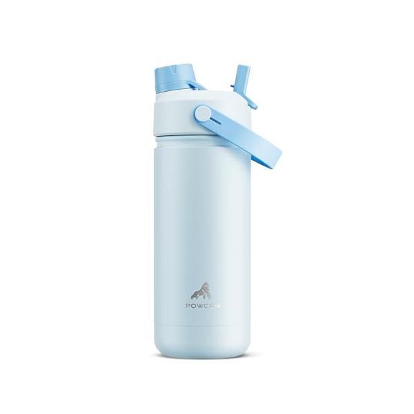 Blue/532 ml/iwbc-18oz1p-LB・Color:BlueSize:532 ml・パッケージ個数:1・保冷24時間、保温12時間：POWCANの二重真空断熱技術により、飲み物は一日中冷たさを保ち、半日は温かさを維持します。ま...
