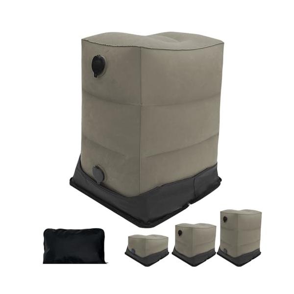 グレー/195cm/KAKETE927・Color:グレー・パッケージ個数:1・足元を快適に！エアーフットレスト！フットレストは椅子に座っているときの姿勢を整えられ、リラックスした姿勢を自然にサポート！高反発クッションが膝から下を投げ出すこ...