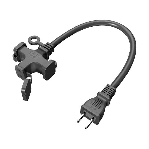 3口-/30cm/-・Style:3口Size:30cm・■ ご注意：屋内屋外兼用になりますが、防雨型プラグ(丸型プラグ)ではありませんので、屋外使用の時に水や湿気をご注意ください。3分配タイプイルミネーション配線や電動工具などに使える3分...