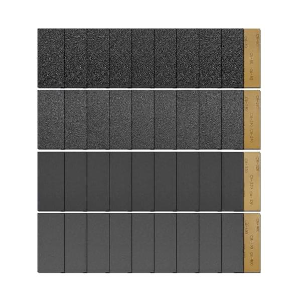 #80・#240・#320・#400 各10枚入り 計40枚ブラック/230 mm x 93 mm/230/93 GSSZ P80-400 40PCS・Style:#80・#240・#320・#400 各10枚入り 計40枚・パッケージ個数...