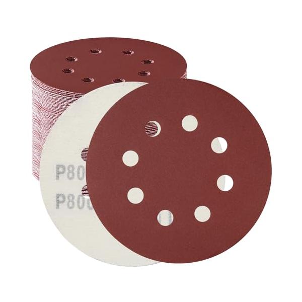 800番 50枚レッド/-/5C8K Red P800 50PCS・Style:800番 50枚・パッケージ個数:1・セット内容50枚 125mm サンダー ペーパー セット 800番 細目、ランダムサンダー ペーパー背面に数字が印刷されて...