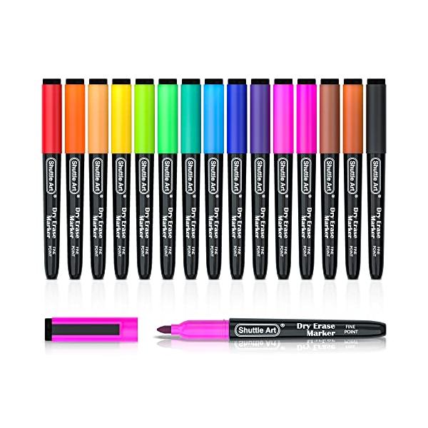 上質、洗濯。ホワイト/1 Count (Pack of 15)/CDEM15-B・Color:ホワイト・パッケージ個数:1・15色マーカーペン15色ご使用いただけるホワイトボード用マーカーペンセットです。色が豊富で、発色も鮮やかなので遠くか...