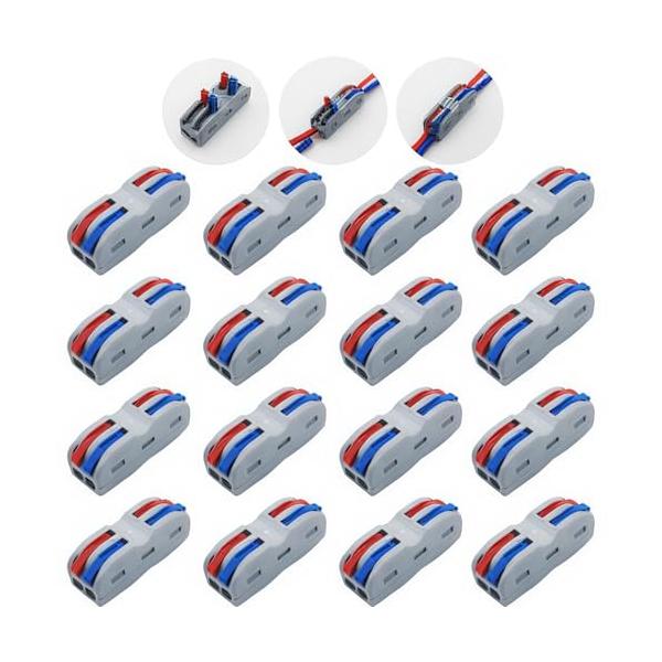 -/-/SPL-2・仕様---- SPL-2マルチレベル配線コネクタ、プラス線、マイナス線を同時に接続、定格電圧：250V / 600V、定格電流：32A。パッケージ：16個・材質----最高の難燃性絶縁材料で作られた電気コネクタナイロンP...