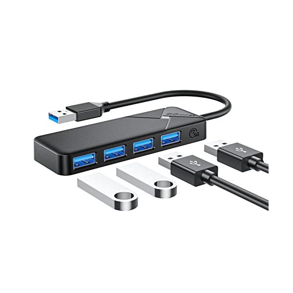 ブラック/-/-・Color:ブラック・2023新登場5GBPSハブUSB3.0の高速転送ハブを4ポート搭載し、 最大5GBPSのデータ転送速度によりHD動画も素早く転送。USBポートの少ない機器でも、マウス、キーボード、ウェブカメラ、US...