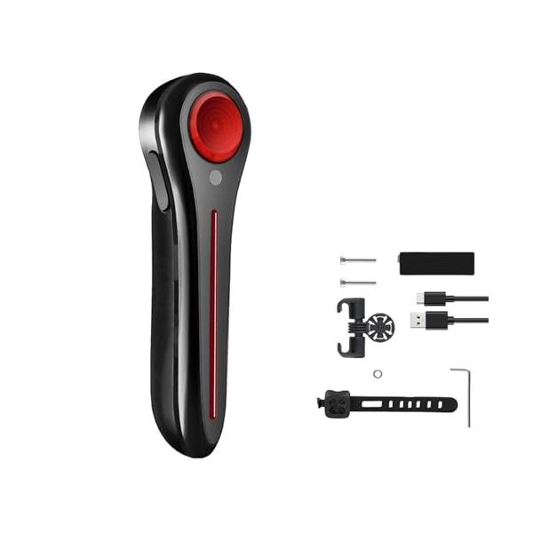 ブラック/-/T24・Model:T24・素材PCエンプラ　重量:29g　本体サイズ:105.8mm×25.4mm×15mm・6つ点灯モード常灯(9時間 ) 点滅(32時間) 呼吸点滅(32時間) 速い点滅(8時間) 警告灯(32時間) 巡...