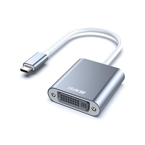 グレー/-/000164grey・PackageQuantity:1Color:グレー・パッケージ個数:1・コンパクトなデザイン - コンパクトなデザインのポータブル Benfei USB-C - DVI アダプターは、USB-C ポートを...
