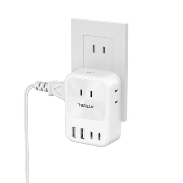 2USB-A+2USB-C・  TS-726-2C・・Style:2USB-A+2USB-C・Total power outlets: 3・Plug type: Bタイプ