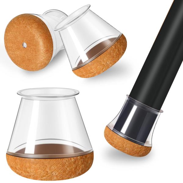 ・透明 丸型 S 適用範囲:14-20mm ・・Size:丸型 S 適用範囲:14-20mmColor:透明・サイズの範囲丸脚直径（14-20mm）、角脚直径（10-15mm）。ご注文の際は、お手持ちの家具の脚のサイズをよくお測りください。...