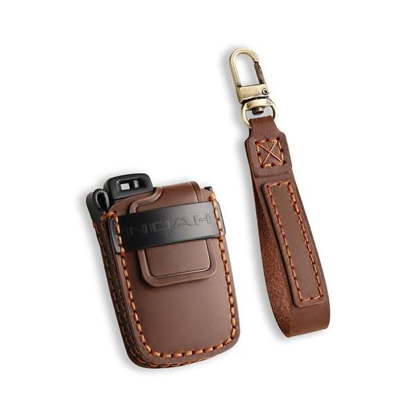 ブラウン/ノア 80系/-・Size:ノア 80系Color:ブラウン・パッケージ個数:1・★対応車種：トヨタ ノア 80系。革を持つ温かさや安心感が伝わる、お客様が手にした瞬間から成長が始まります。・★各ボタンにフィットするよう設計された...