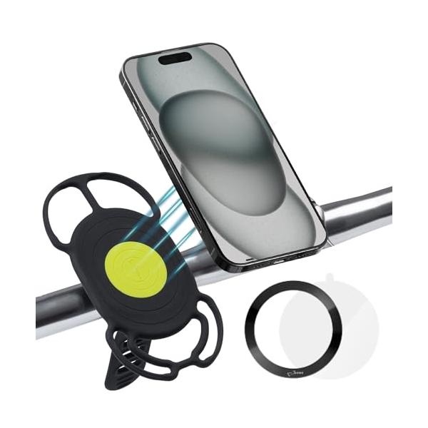 ブラック/-/PH23091-BK・パッケージ個数:1・多機能モードで便利屋外でのサイクリング時、シリコンバンドで携帯を安定して固定。室内フィットネスバイクやサイクリングトレーニングは磁気吸着でスクリーンの遮蔽なし、角度制限なしの視聴体験。...