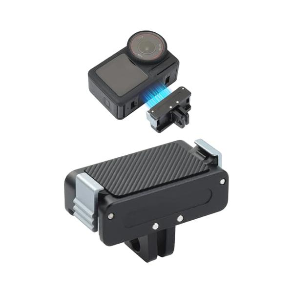 ブラック/-/-・2種類の接続方法&amp;互換性高い磁気アダプターマウントはアクションシリーズとＧoＰroシリーズのカメラに対応して、互換性が高いです。底に1/4 スクリューポートとGoProの2つのインターフェイスは、三脚マウント、雲台...