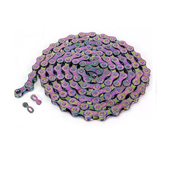 虹色/-/-・Color:虹色・シマノ、スラムなどの多種類変速システムに適用し。・マンガン鋼が採用され、焼入れで生産し、耐久で磨きに耐え、引張り強度が高いです。・表面はクロムメッキ防錆処理で、塩水噴霧テスト９レベル以上です。・ダブルX橋形デ...