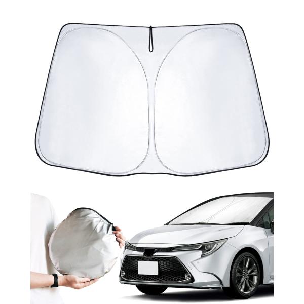 ・グレー トヨタ 新型カローラ ツーリング専用サンシェード ・・Size:トヨタ 新型カローラ ツーリング専用サンシェード・適合車種：トヨタ 新型カローラ ツーリング。型式：NRE210W・ZWE21#W・ ZRE212W・MZEA1#W型...