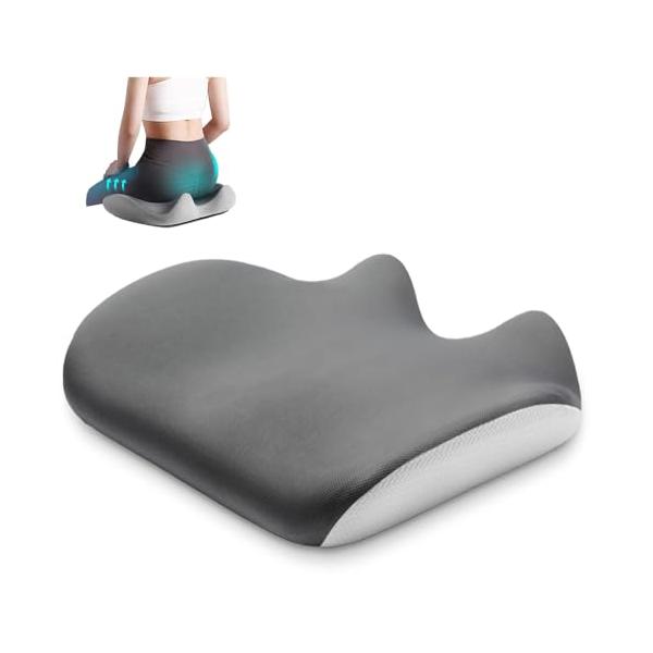 グレー/38.5*44*9.5cm/G-1701・Color:グレー・お尻・腰の負担を大幅に軽減 低反発メモリーフォームを採用し、弾力性に優れた快適な座り心地と包み込まれるようなリラックス感を両立しました。長時間の座り作業にも対応で、テレワ...