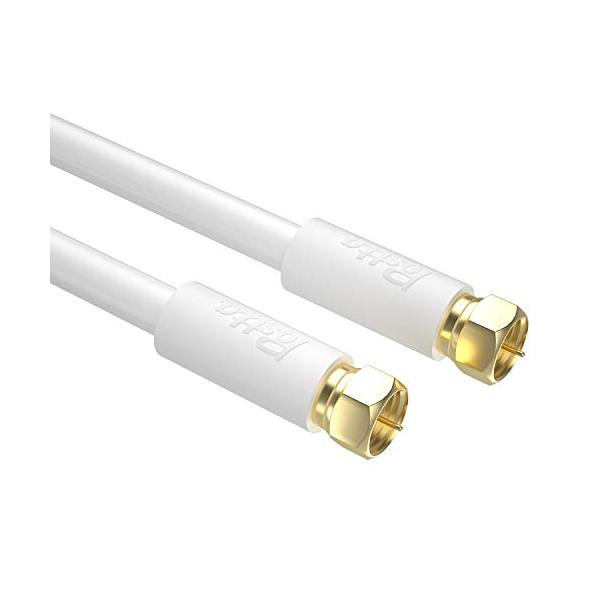 ・ホワイト 5m PNTZ-15FT-W・・Size:5m・従来の放送に加え、3224MHzの4K/8K放送にも対応のTV接続用アンテナケーブルです。・電波のシールド性に優れた金メッキプラし、耐久性に優れ、劣化グを採用の少ないS-5C-FB...