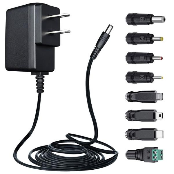 -/5V-1A+8 Tips/XH1200-3000WJ・Size:5V-1A+8 Tips・[ACからDC 5V 1A] ---AC入力: 100V-240V 50Hz/60Hz。 DC出力：5V 1A 5W。 コードの長さ: 1.8M ...