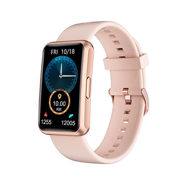 リストバンド型ピンク/ワンサイズ/S2・Color:ピンク・『スマホ・接続アプリ不要?1.47インチタッチスクリーン』 「HUAKUA S2」は、スマホとの接続やアプリを必要としないスマートウォッチです。 時刻と日付は時計上で直接調整でき、...