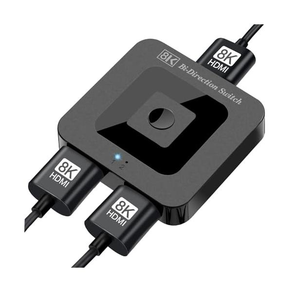 -/8K60Hz HDMI 切替器/-・Size:8K60Hz HDMI 切替器・高精細な8K対応HDMIハブは 8K@60Hz、4K@120Hz をサポートし、2K@240Hz、1080P@240Hz解像度と下位互換性があり、最大48Gb...