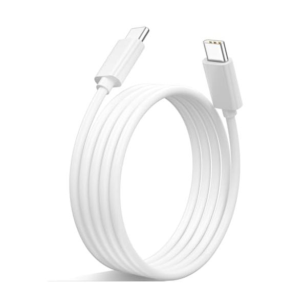 ホワイト/1.8M/MC58725693・Size:1.8MColor:ホワイトNumberOfItems:1・65Wノートパソコン 充電ケーブル：このUSB-C（オス）to USB-C（オス）ケーブルは、主に向けのHPノートパソコン 電源...