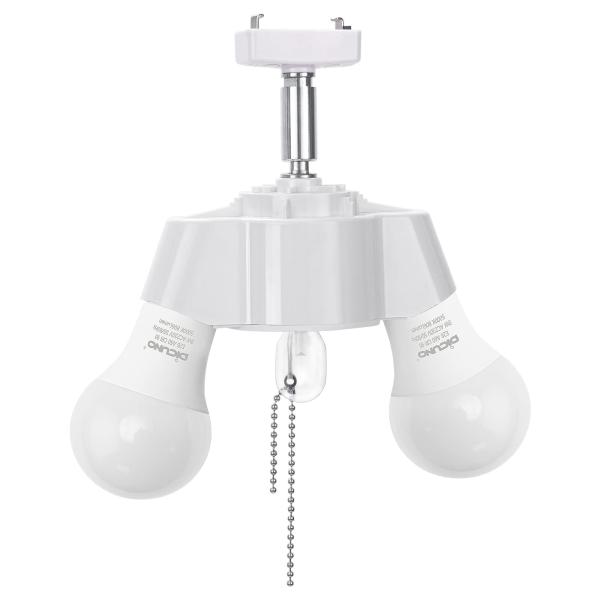 モダン2）昼白色/2灯式/-・Color:2）昼白色Size:2灯式・?2灯用ペンダントソケットE26口金（60Ｗまで）*2+E12口金（10Ｗまで）*1、長さ調節チェーン付き：65cm；光を拡散して、部屋全体に光を広げ、明るくします。・?...