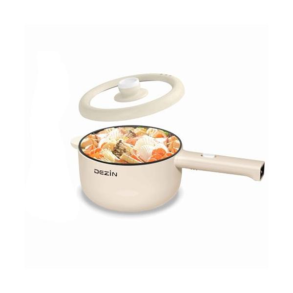 beige/1.8 L/8150・Color:beige・コンロ不要で調理＆炒め物が-この電気鍋は通常の鍋として使えるだけでなく、フードグレードのノンスティックコーティングで炒め物も簡単！お好み焼きやたこ焼き、野菜炒め、卵料理など、和洋中さ...