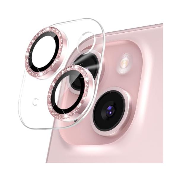 ライトピンク/iPhone15/15Plus用/SF-15・Color:ライトピンクSize:iPhone15/15Plus用・パッケージ個数:1・対応機種iPhone 15 /iPhone 15 Plus専用レンズカバー。きらきら輝く、レ...