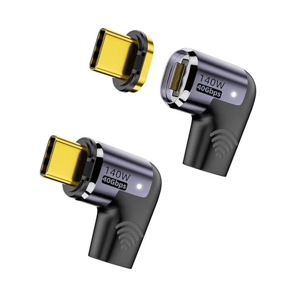 140W L字型1個入り(磁気)-/-/140Wアダプタ2個・Model:140Wアダプタ2個・?アップグレード140W：USB Cマグネットアダプターは5V/3A-28V/5A、最大140WのUSB電力供給を実現でき、お使いのデバイスに最...