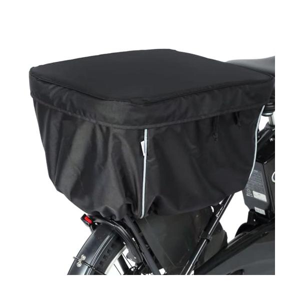 ブラック/-/11758・Color:ブラック・パッケージ個数:1・便利な2段式ファスナーを開けて高さを伸ばせる2段式のカゴカバー。高さのある荷物を運びたいときに、容量を自由にアップできます。また、ファスナーでしっかり閉まるので、飛び出しや...