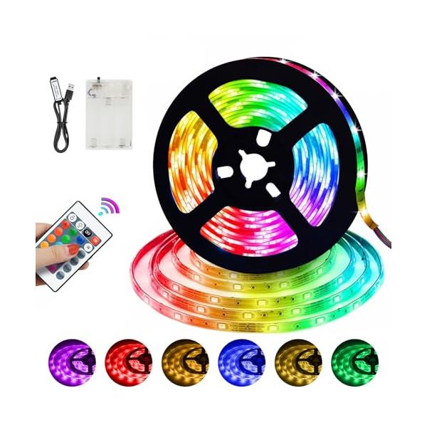 テープ 2M/テープ 2M/-・Color:テープ 2M・2つの電源オプション：2M LEDテープライトは、高輝度のSMD 5050 LEDを36個搭載し、2つの便利な電源オプションを提供します。3本のAA電池（※別売）によるバッテリー駆動...