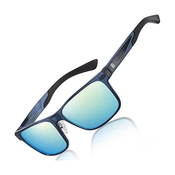 カジュアルブルー・ブルー/M/8207・Color:ブルー・ブルー・??TAC 偏光 レンズ：UV400保護コーティングは、有害なUVA&amp;UVB光線を100%塞ぎます。視覚的に、真実の色を復元し、または反射した、散乱したライトを取り...