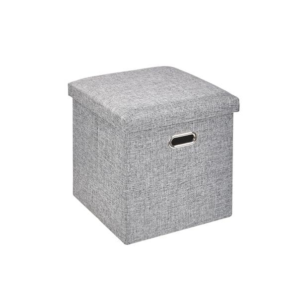 グレー/奥行き 38cm × 幅 38cm x 高さ 38cm/KHD-BO-SN38-GRY・Size:奥行き 38cm × 幅 38cm x 高さ 38cmColor:グレー・パッケージ個数:1・多機能収納スツール収納と座る機能を兼ね備...