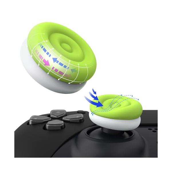 ブライトグリーン＆ロボットホワイト/Circle Texture Design/-・Color:ブライトグリーン＆ロボットホワイト・パッケージ個数:1・性：ps5に適合、ps4と互換性あり、Xbox シリーズ X/S&amp;Xbox On...