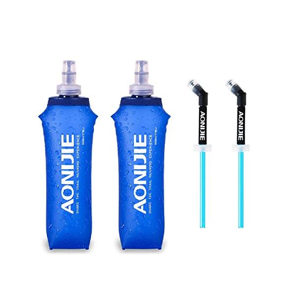 ・A 500ml+ストロー - 2個  OS1518・・Color:A 500ml+ストロー - 2個・?安全-- 食用グレードのTPU材料を採用しており、BPA＆PVCフリー、100％無臭無味。抗菌加工を施しているので、長時間の使用や暑い...