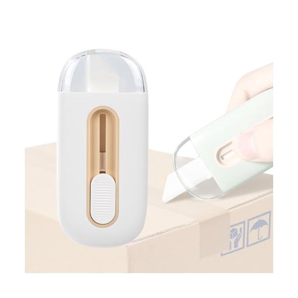 ホワイト/5段階/-・材質：本製品は良質なセラミック刃+プラスチック殻で作られ、錆びにくく、安心して水洗いでき、摩耗に耐え、腐食に耐え、長持ちする。・安全実用：刃の先端は丸みを帯びた設計を採用し、安全で切り傷しにくい。切断時、刃の位置がはっ...