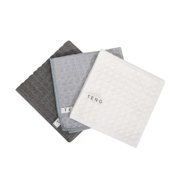 ワッフル調3枚-中グレー上品灰藤白い/30×30ｃｍ/ふきん・Color:3枚-中グレー上品灰藤白い・吸水速乾吸水性・速乾性が抜群！吸水性が高く、素早く乾きます。綿素材より２倍のスピードで乾く！吊り下げループ付き、とても使いやすいです。・色...