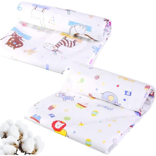 ・70*120cm ネコ*1、ライオン*1 70x120センチメートル (x 2) ・・Color:70*120cm ネコ*1、ライオン*1・3層構造表地天然綿100％「やさしい肌触り」かつ中層高品質TPU防水層「防水性・通気性」で、裏地は...