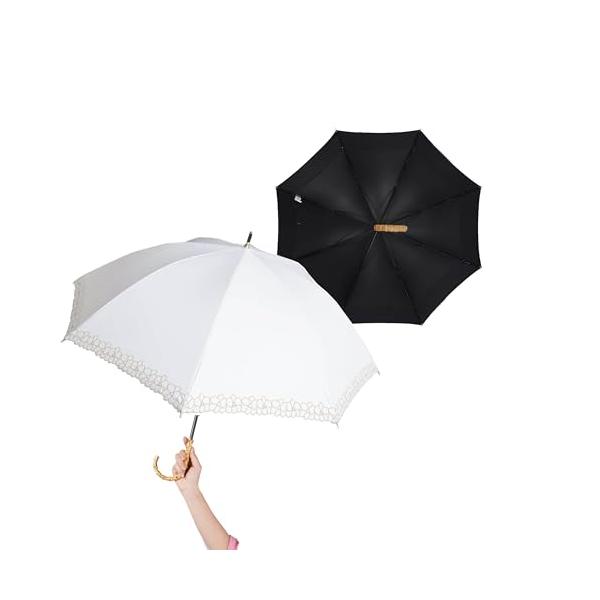 ホワイト・花柄刺繍/50 centimeters/-・Color:ホワイト・花柄刺繍・風に強い・優れた耐久性日傘 uvカット 100軽いレデイーズ8本骨の耐風骨を使用して壊れにくい作りに。耐久性にも優れ、風にも強いです。デザインと機能を重ね...