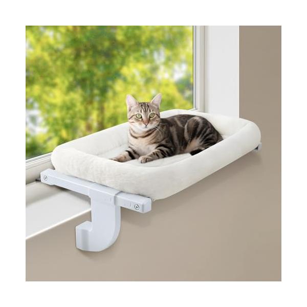 ホワイト(クッション型)/M(長さ62cm）/CDC7・Color:ホワイト(クッション型)Size:M(長さ62cm）・構造を改良し耐荷重UP耐久性のあるポリアミド材質の支え足と金属パイプで作られ、構造の安定性と使用寿命を重視して、サビし...