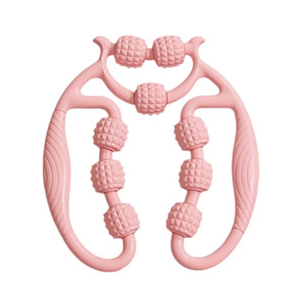 F/-/-・Color:F・ローラーの部分は人間工学に基づいた3D突起設計なので、リンパにアプローチしやすくなっています。 取手は滑らないように高品質EVA素材を使用。・9つのローラーで全方位から対応部位をつかみ、コロコロ回転で、360度か...