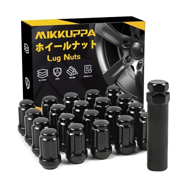 ブラック/M12X1.25/-・Color:ブラックSize:M12X1.25・『商品仕様』花形ナット、ブラック、ネジサイズ：M12×1.25、二面幅：17mm、全長：約35mm、60°テーパ一座、19HEX/21HEXソケット付・『適用車...