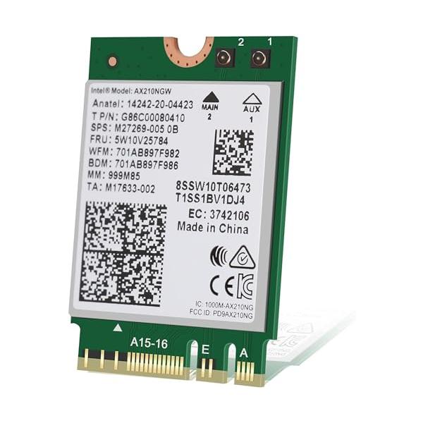 マルチカラー/-/-・パッケージ個数:1・Wi-Fi 6EIntel Wi-Fi 6Eテクノロジーネットワークアダプターは、強力なパフォーマンスと優れた互換性を提供しながら、消費電力を削減し、耐用年数を向上させます。・AX210 NGWワイ...