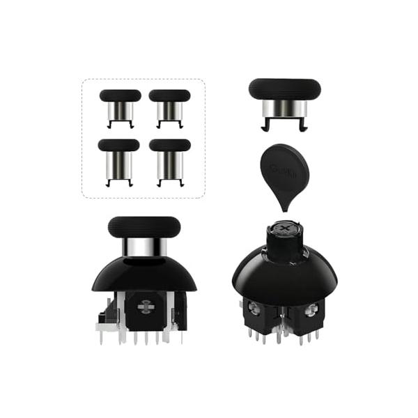 ブラック/PS5感度調節スティック/-・Size:PS5感度調節スティック・TMR電磁式ジョイスティックGuliKitは独自のホール効果ジョイスティック技術をさらに進化させ、TMR（トンネル磁気抵抗）電磁式ジョイスティックを開発しました。非...