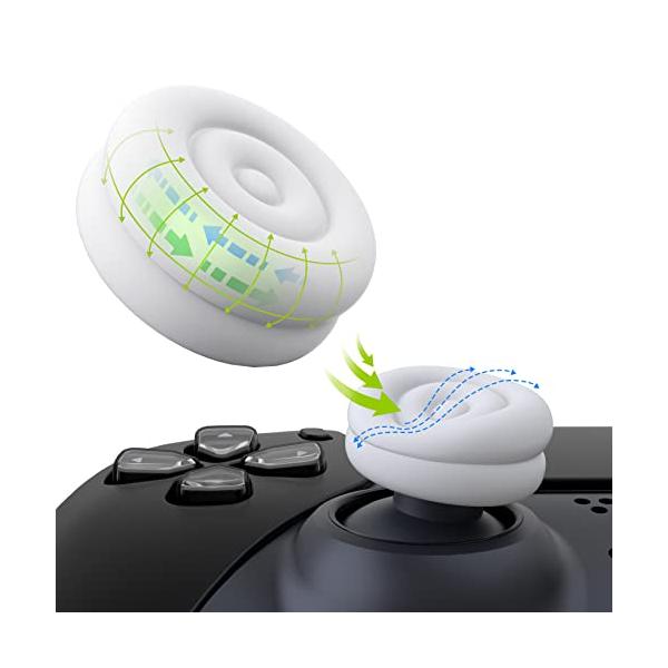 ホワイト/Circle Texture Design/-・Color:ホワイト・パッケージ個数:1・性：ps5に適合、ps4と互換性あり、Xbox シリーズ X/S&amp;Xbox One&amp;Xbox One S/X&amp;Xbo...