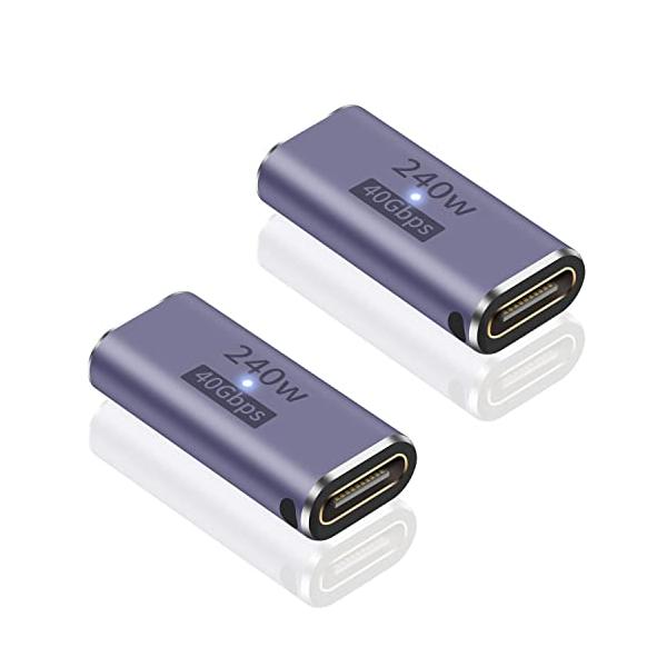 USB C メス to メス/-/POY-0000399・Color:USB C メス to メス・パッケージ個数:1・USB C 中継アダプタ メス to メス： 最大240Wの急速充電と8K映像出力ます。 USB Cアダプタは、最大5V...