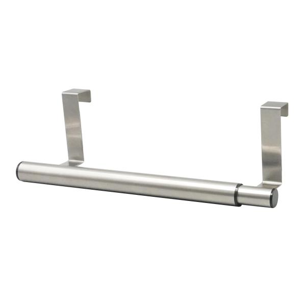 ・シルバー  FIN-1106・サイズ(約)長さ24.5×8.5×7.5cm(最大長さ40.5cm)　設置板厚(約)2cmまで　耐荷重(約)2kg　材質本体：ステンレス・ABS樹脂、クッション：ポリウレタン生産国中国・場所や用途に合わせてシ...