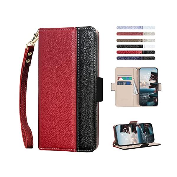 レッド/Iphone XR/-・Size:Iphone XRColor:レッド・対応機種iPhone XR（6.1″）専用手帳型ケース、手触りが良く、使い心地が快適で、長持ちする材料です。・カード収納iPhone XR財布型スマホケースの内...